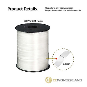 500 Yards Black Crimped Curling Ribbon Balloon Curling Ribbon Balloon String Roll for Decoration Balloon Accessories