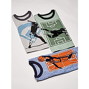 Carter's baby boys 3-pack Short-sleeve Graphic Tees T Shirt, Multi Sports, 3T US