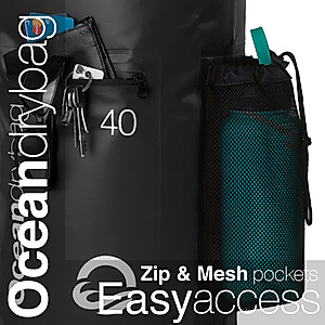 Oceandrybag - Waterproof Dry Bag backpack - Floating Dry Sack Portable for Kayaking, Beach, Rafting, Boating, Hiking, Camping, Fishing with Waterproof Phone Case - Keep Your Gear Clean & Dry