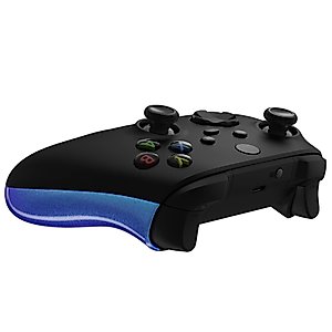 eXtremeRate Replacement Side Rails Grip for Xbox Core Wireless Controller, Chameleon Purple Blue Accessories Back Panesl Handles Cover Shell for Xbox Series X & S Controller [Controller Excluded]