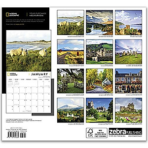 National Geographic Scotland 2021 Wall Calendar