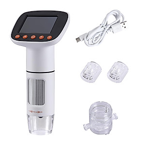 Koolertron 2 inch Handheld Digital Microscope with LCD Screen, Pocket Microscope with 32G Card for Kids and Adults,50x-1000x Magnification HD Magnifier for Coin/Circuit Board/Observation