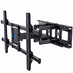 Pipishell TV Wall Mount Full Motion for Most 37-75 Inch LED LCD OLED TVs, Wall Bracket TV Mount Articulating Swivel Tilt Extension Leveling Holds up to 132lbs Max VESA 600x400mm Fits 12/16" Wood Stud