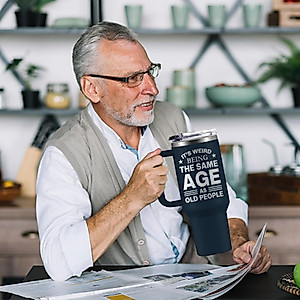 NIAXAUYT 70th Birthday Gifts for Men, 70th Birthday Tumbler 40oz, Funny 1955 Birthday Gifts for Men, Birthday Gifts for Men Turning 70 Year Old Gifts For Men Him Husband Dad Grandpa