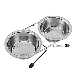 FUUIE Bowls for Food and Water Non-Slip Pet Dog Cat Bowl Pet Resin Round Bowl for Kitten Cat Dog Pet Feeding Cat Water Bowl for Cats Pet Cat Feeding Products (Color : Blue)