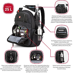 SwissGear unisex-adult Lightweight, Black, Under Seat, Lightweight