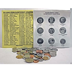 1993 50 Different Coins From 50 Different Countries Uncirculated Set With List Uncirculated