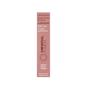 Mineral Fusion Lipstick Butter, Luscious, 0.06 Ounce