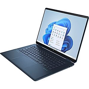 HP Spectre 2-in-1 Laptop 2022 | 16" 3K+ IPS Touchscreen | Intel EVO Platform | 12th Core i7-12700H Iris Xe Graphics | 16GB DDR4 512GB SSD | WiFi 6e Thunderbolt 4 Backlit Fingerprint & Pen | Win 10