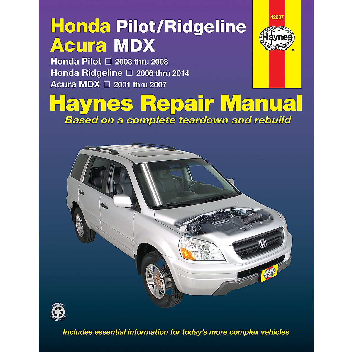 Honda Pilot (03-08),Ridgeline (06-14),Acura (01-07) Haynes Manual (Paperback)