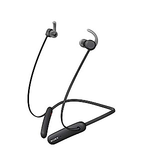Sony WI-SP510 Extra BASS Wireless in-Ear Headset/Headphones with mic for Phone Call Sports IPX5 Bluetooth, Black (WISP510/B)