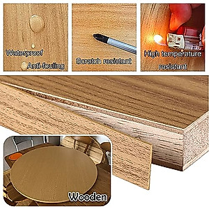 Lazy Susan Round Dining Table Swivel Plate, 360° Rotating Silent Smooth Wooden Turntable, Large Tabletop Rotating Serving Tray, Diameter Ø 20" 24" 28" 32" 36" 39"