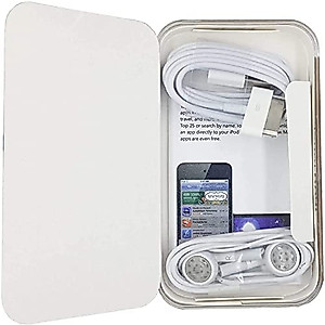 Box Packaging +Screen Protector with Original Music Player Apple iPod 4th Generation Touch (32GB-Black)