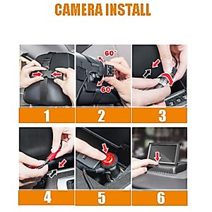 AllRuby Baby Car Mirror, View Infant in Rear Facing Seat with Wide Crystal Clear View,Camera Aimed at Baby-Easily to Observe The Baby's Every Move (4.3 inch)