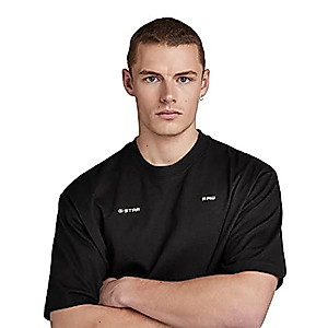 G-Star Raw Men's Boxy Premium Oversized T-Shirt, Black