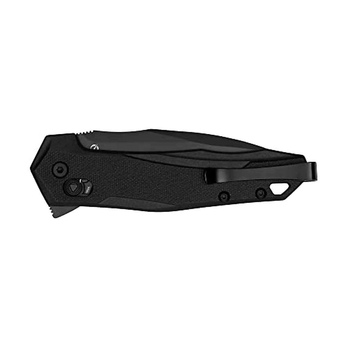 Kershaw Monitor Folding Pocket Knife, 3 Inch Black Blade with D2 Steel, DuraLock Locking Mechanism, Pocketclip