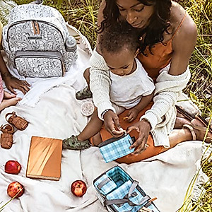 Petunia Pickle Bottom District Diaper Bag Backpack for On-The-Go Parents, Stylish, Spacious & Secure, Lightweight & Easy to Clean, Perfect for Everyday Use or Travel (Disney's Playful Pooh)