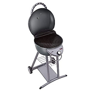 Char-Broil 20602108 Patio Bistro TRU-Infrared Electric Grill, Graphite & 9328812P06 Aluminum Disposable Grill Drip pan, (10-Pack), Silver