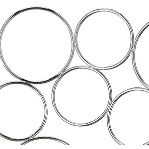 Spectrum Diversified Shapes/Circles Round Fruit Bowl, Chrome