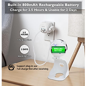 Goopow Interactive Laser Pointer Cat Toys for Indoor Cats,Cat Laser Toy Automatic for Bored Indoor Adult Cats/Kittens/Dogs,USB Rechargeable,3 Speed Modes(Gray)