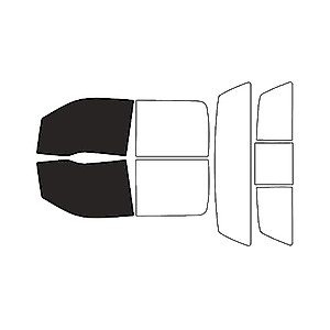 Rvinyl Window Tint Kit Compatible with Ford F-150 2009-2014 (4 Door) - Front Precut Kit - 20%