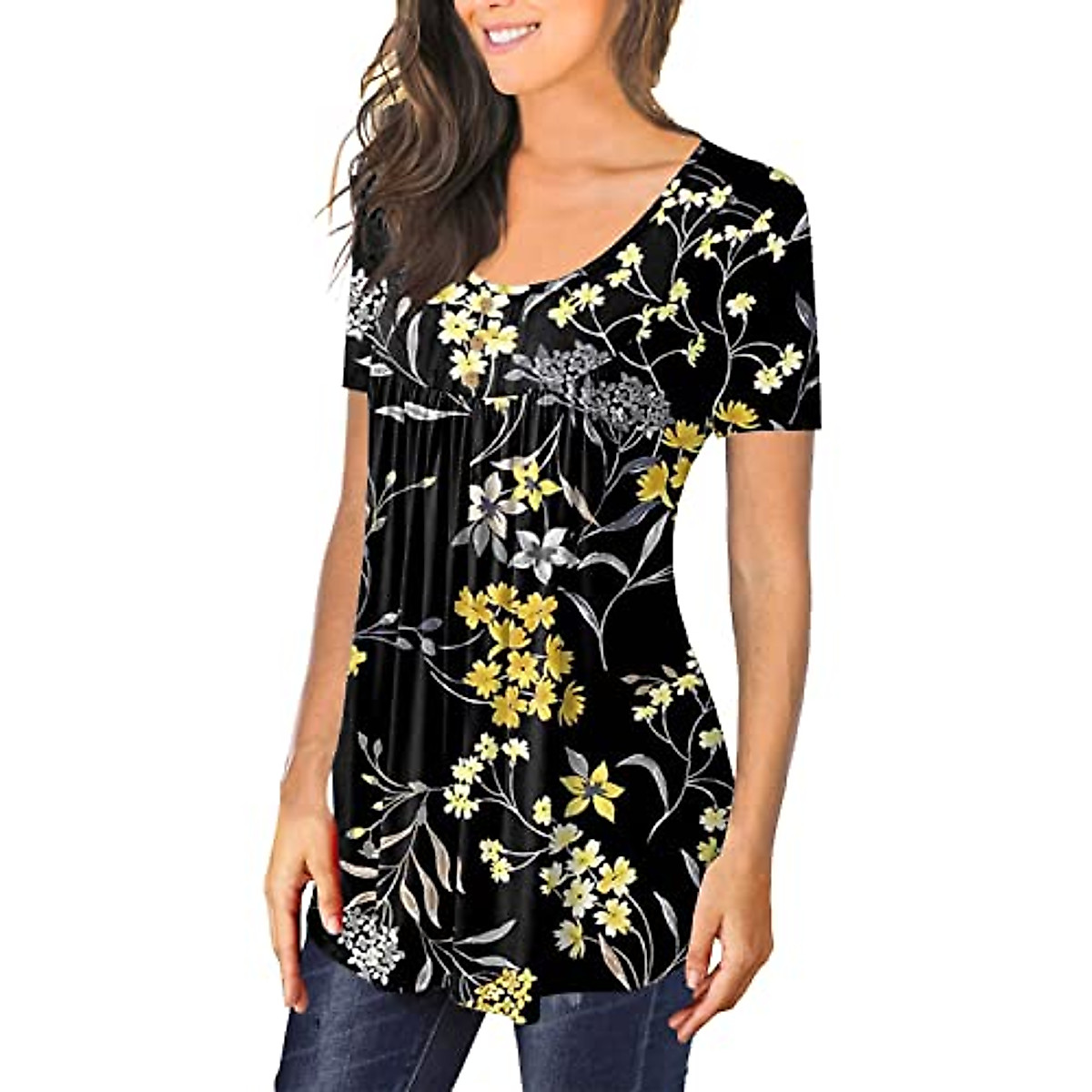 Casual Black Shirts for Women Misses Blouses wpmen's Tops Tops Womens Blouse Size 18 Green v Neck Tank top XL Boho Womens t Shirts