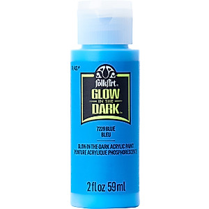 FolkArt Glow-in-the-Dark Acrylic Paint, 2oz., Blue