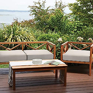 Classic Accessories Ravenna Water-Resistant 17 x 15 x 2 Inch Patio Seat Cushion, Mushroom, Chair Seat Cushion