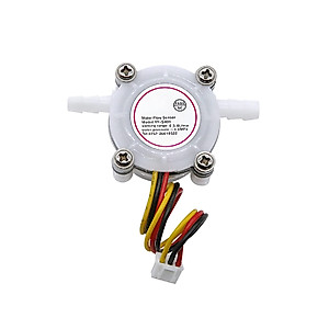 MANGAO S401 Water Flow Sensor 7MM Quick Connector Sensor Coffee Machine Water Purifier 1.75MPa MicroTurbine Flowmeter DC5~18V (Size : 7MM, Color : Inner Diameter 2.0MM)