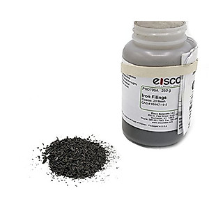 Coarse Iron Filings, 250g - 20 Mesh Iron Shavings for Magnets - Eisco Labs