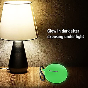 Geiomoo Silicone Case Compatible with FreeBuds 4i, Protective Cover with Carabiner (Luminous Green)