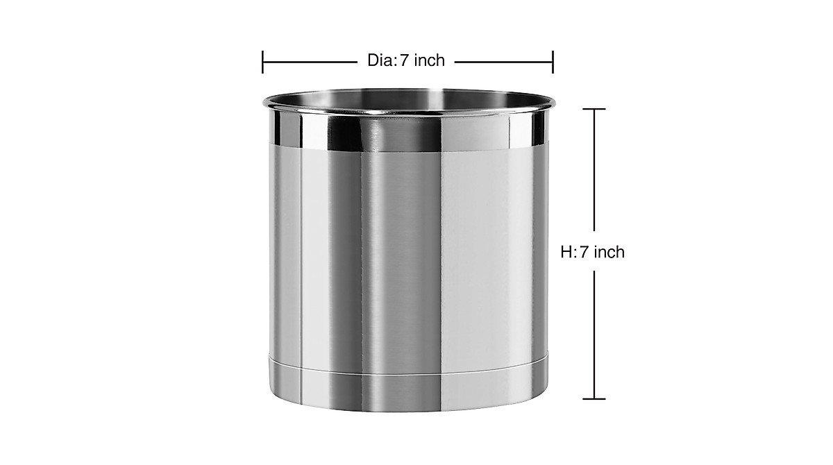 Oggi Jumbo Stainless Steel Utensil Holder – Large Capacity & Stable Design