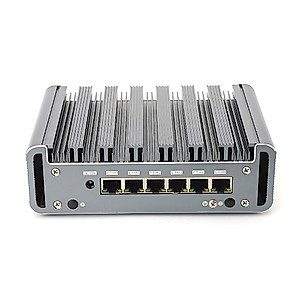 Firewall Hardware, VPN, Network Security Appliance, Router PC, Intel I5 8250U, RS36, AES-NI/6 x I211 Gigabit Nics/4USB3.0/COM/HDMI/Fanless, (Barebone, NO RAM, NO Storage, NO System)
