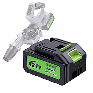 21V MAX 4.0Ah Lithium, Lon Battery, Extended Runtime, LED Charge Indicator, Compatible with Tools, Outdoor Equipment