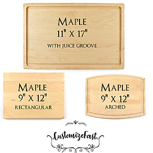 State Outline. Custom Cutting Board. Home Sweet Home. Personalized Boards. Wood Engraved. Handmade. Maple. Customized Gift.Custom Board. (Maple Wood, 9" x 12" arched with groove)