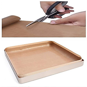 Akblaklsa 5 Pack Teflon Sheets for Baking, 12×16 Inch Reusable Baking Sheet Liners for Heat Press Transfer Sheet, Heat Resistant, Non-stick, Reusable, Cuttable, Good Choice for Heat Press and Baking