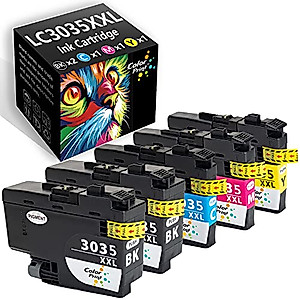 (5-Pack, 2BK,1C,1M,1Y) ColorPrint Compatible 3035XXL Ink Cartridge Replacement for Brother LC-3035XXL LC3035 XXL LC3033 XXL Work with MFC-J995DW MFC-J995DWXL MFC-J805DW MFC-J805DWXL MFC-J815DW Printer