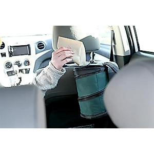 Coghlan's Pop-Up Mini Bin for Trash or Storage, 5.9 x 7.8 inches, Durable 600D Nylon, 0.89 Gallon Volume, Green