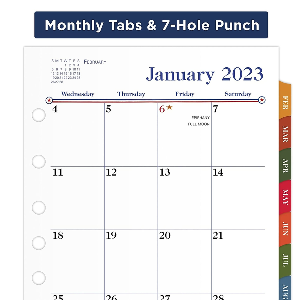 AT-A-GLANCE Charles Wysocki 2023 RY Daily Monthly Planner Refill, Loose-Leaf, Desk Size, 5 1/2" x 8 1/2"