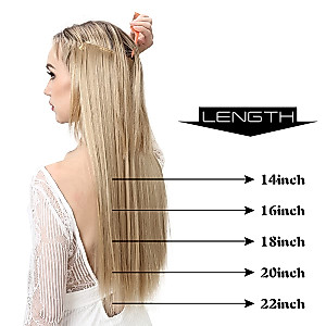 SARLA Invisible Wire Hair Extensions Straight Long Synthetic Hairpieces 22 Inch Adjustable Transparent Headband for Women Dirty Blonde