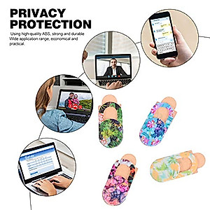 SOLUSTRE Computer Tablet 12pcs Computer Pattern for Thin Ultra Slide Lens Decor Blocker Your Web Home Smartphone Flower Floral Tablets Camera Privacy Tablet Phone Shield Pad Webcam Slider Pro Tableta