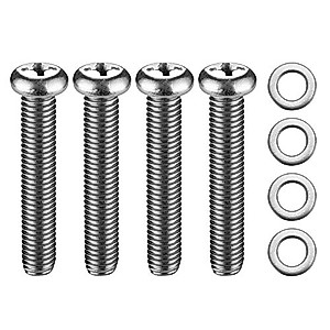 Wall Mounting Screws Bolts for Samsung TV - M8 x 43mm with Thread Pitch 1.25mm, Solid Screw Bolt Hardware for Mounting Samsung TV, TV Mounting Bolts Work with Samsung 50” 55" 65" 75" 6, 7, 8 Series TV