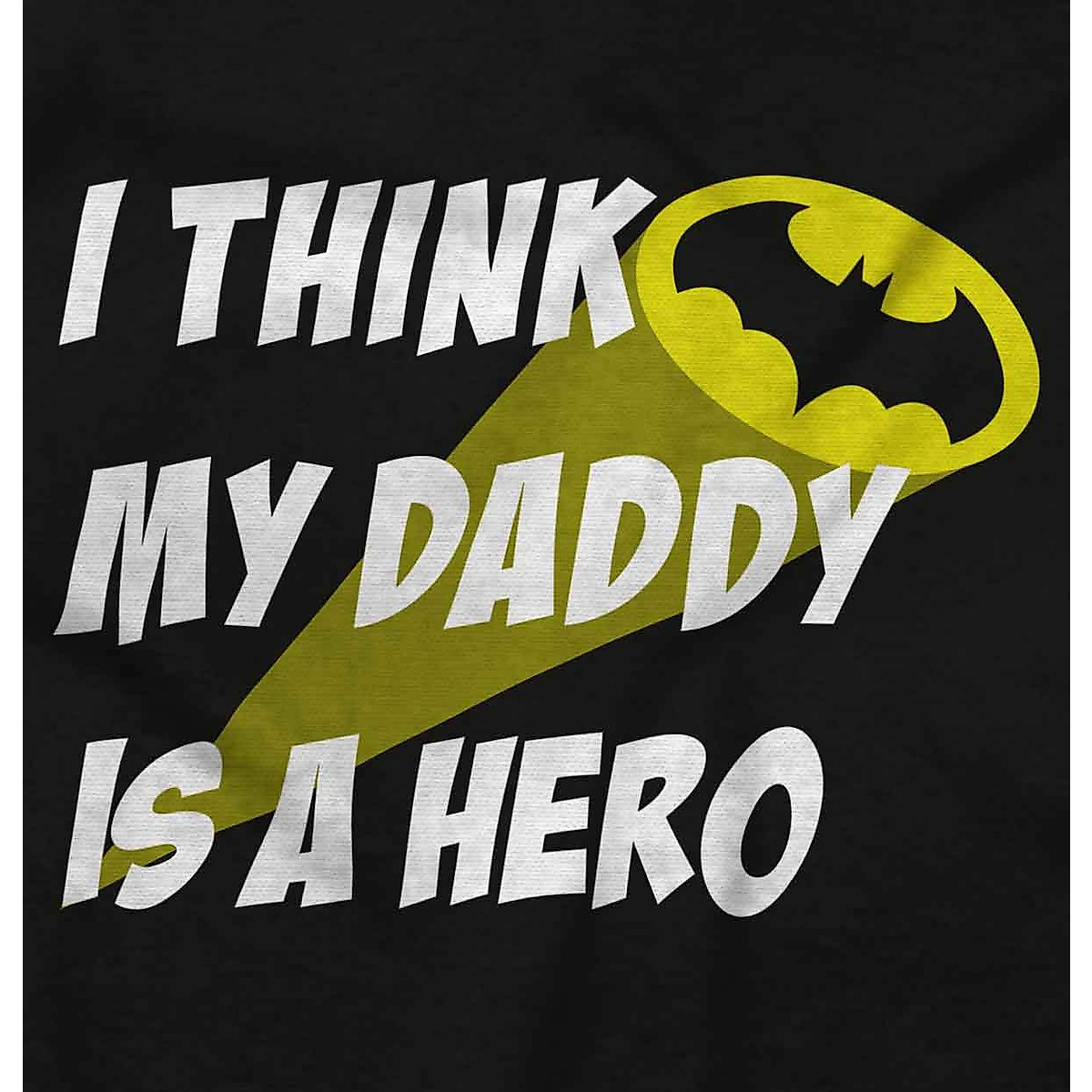 Brisco Brands I Think My Daddy is a Hero Superhero Baby Romper Boys or Girls