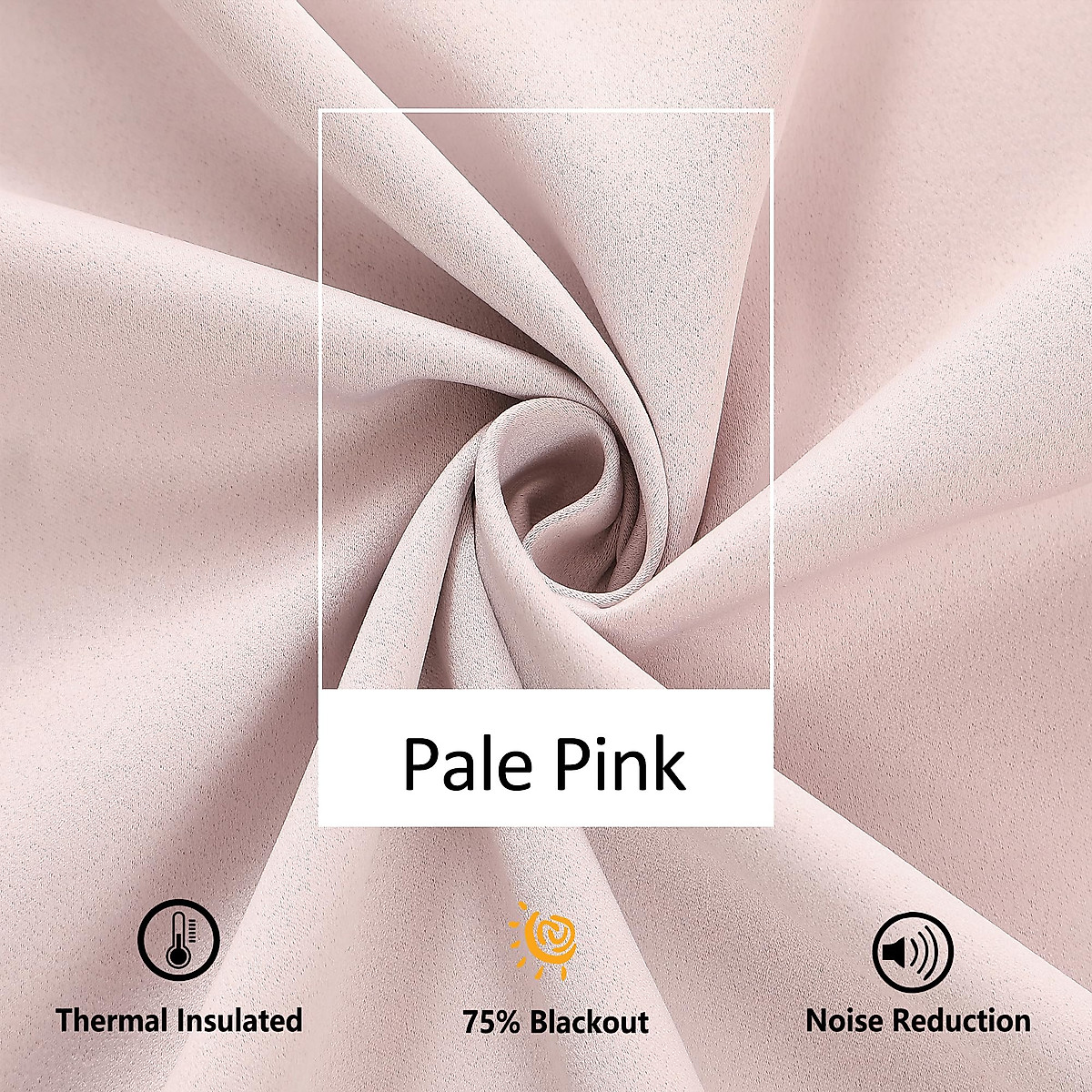 Pompom Blackout Curtains for Bedroom Pink Girls 84 inch Energy Efficient Thermal Insulated Living Room Darkening Curtain Panels for Kitchen Nursery Room 52" w x2 Panels Rod Pocket