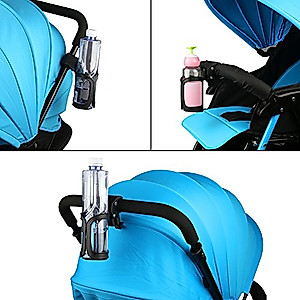 Accmor Bike Cup Holder, Bike Water Bottle Holders, Universal 360 Degrees Rotation Cup Holder for Bicycle, Stroller, Scooter, Walker, Wheelchair, Bike Bottle Holders for Kids Adults, 1 Pack