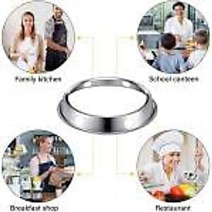 Stove Rack Home Pan Stand Support Gas Cooker Stainless Steel Reversible Pots Holder(2pcs 23.5cm)