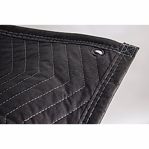 Filmcraft Studio Sound Blanket with Grommets 72 by 80 inch Heavy Duty Polyester (Single Blanket)