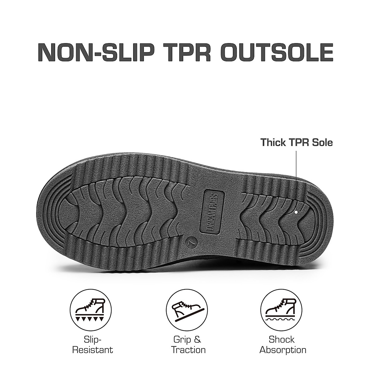 DREAM PAIRS Women's High-top Winter Snow Boots Slip on Warm Comfortable Outdoor Booties Shoes for Women FuzzyClassic,Size 10,Grey,Shorty_HIGH