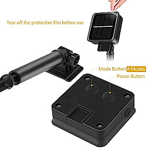 PINPON 2 Pack Solar Lights Outdoor 22 FT 20 LED 8 Modes Mini Crystal Bubble Outdoor Fairy Globe String Lights Waterproof Garden Decor Landscape Lighting for Pathway Walkway Patio Yard