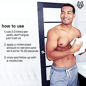 Black Wolf- Men’s Face Scrub - 3 Fl Oz - Walnut Shells and Bamboo Stem Exfoliate and Smooth Your Skin- Hydrating Sugar Technology Blend Helps Moisturize Your Skin, For all Skin Types